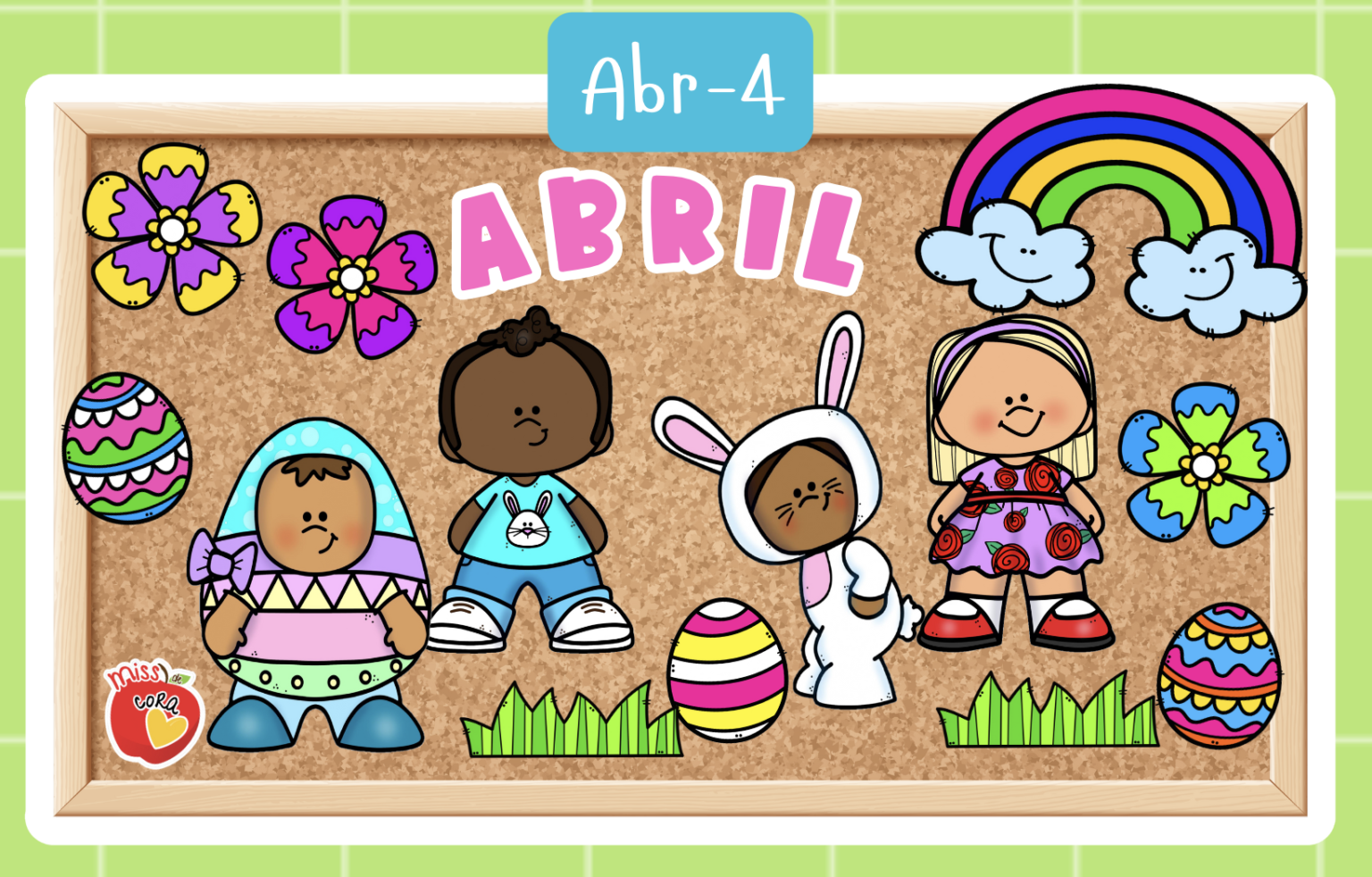 Friso: Pascua y Efemérides (Abril) | Miss de cora